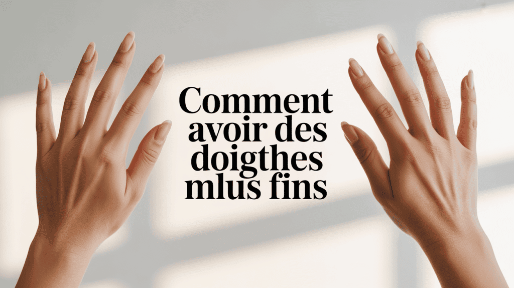 Méthodes Efficaces Pour Affiner Ses Doigts Au Quotidien